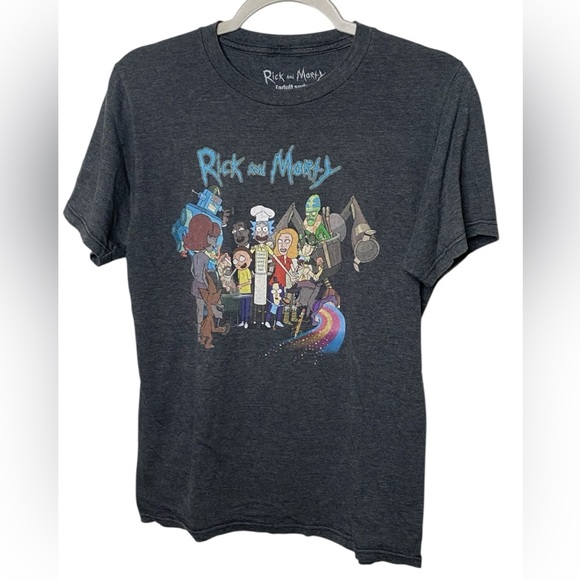 Ripple Junction | Shirts | Ripple Junction Rick And Morty Charcoal Tee ...